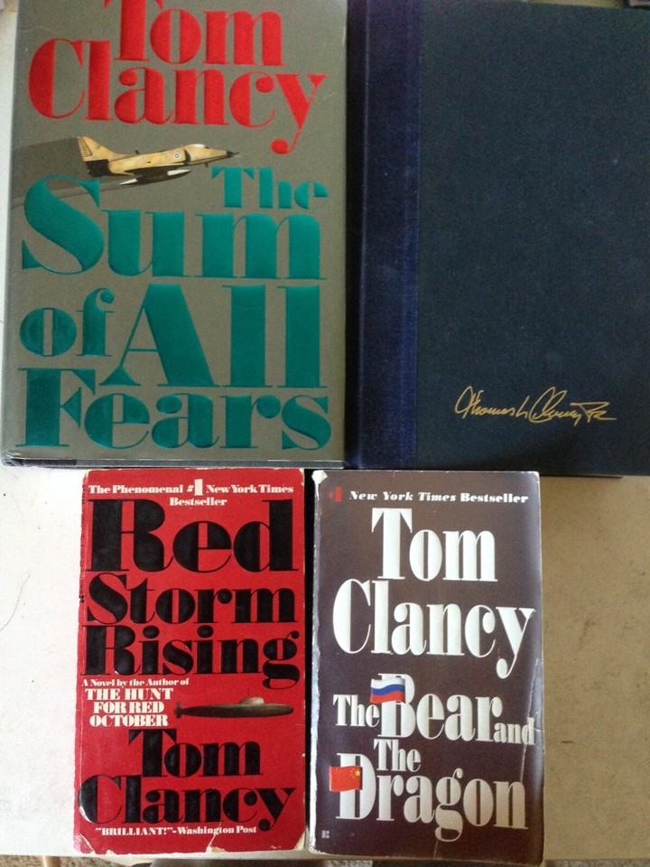 Lot of Four Tom Clancy Books (Mixed Hardcover and Paperback) | eBay