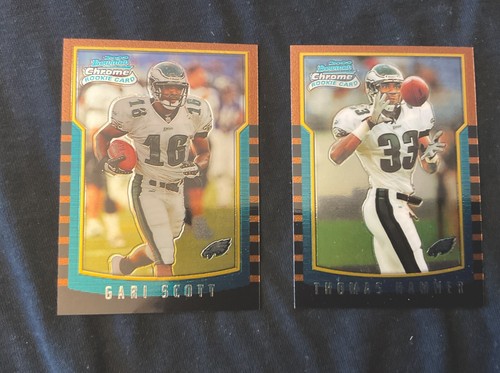 Gari Scott & Thomas Hamner 2000 Bowman Chrome Rookie Card Philadelphia ...