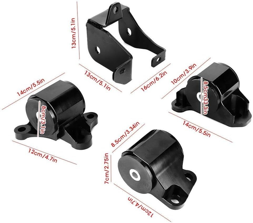 Motor Mount Engine Torque Bracket 2 Bolt For Honda Civic 96-00 B16 B18 ...