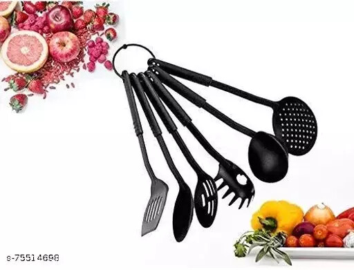 6PC Quality Plastic Kitchen Tool Cutlery Utensil Set | eBay