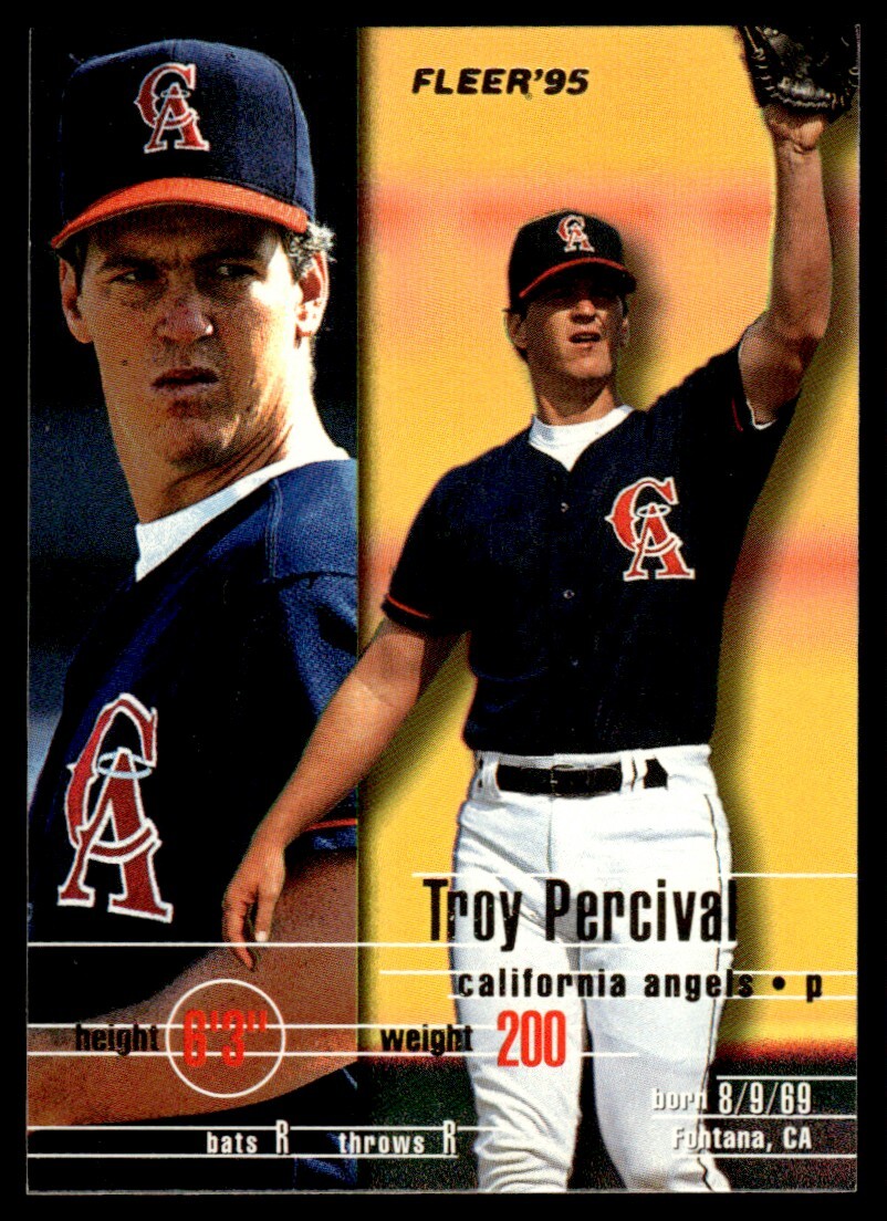 1995 Fleer #233 Troy Percival California Angels | eBay