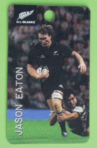 WEET BIX CARD HOLOGRAMME 2010 RUGBY NEW ZEALAND ALL BLACKS JASON EATON ...