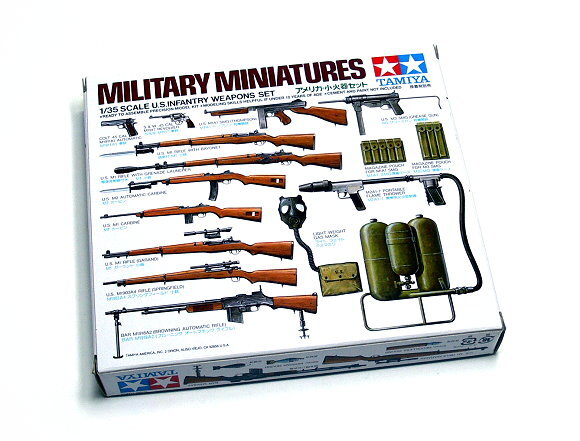 TAMIYA 35121 Military Model 1/35 U.S. Infantry Weapons Set Scale Hobby ...