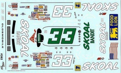 Powerslide 262 #33 Harry Gant 1991 1/24 Nascar waterslide decal | eBay