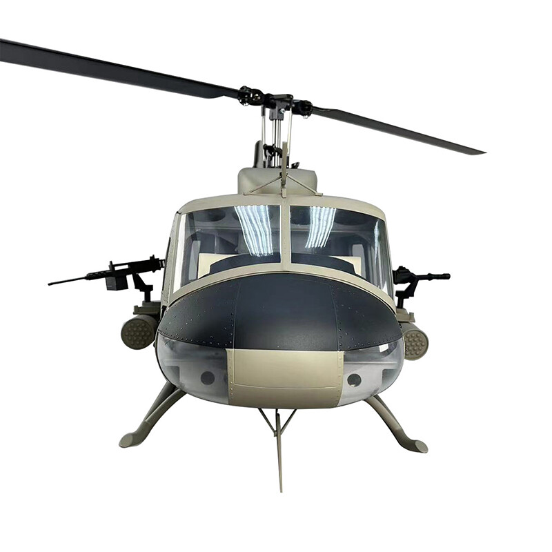 800 Size UH-1D Army ARF RC Helicopter Fuselage SM2.0 Military KIT w ...