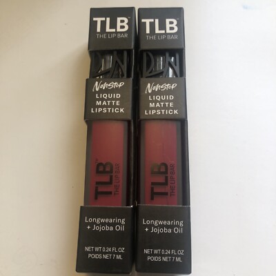 2x TLB The Lip Bar Vegan Matte Liquid Lipstick - Rich Auntie - 0.24fl ...