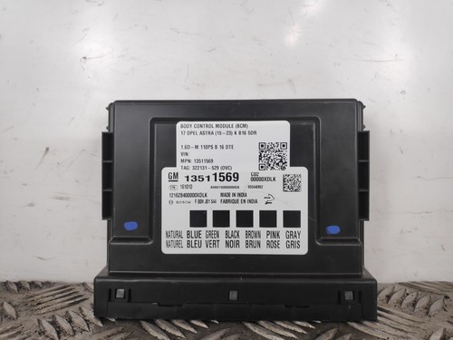 OPEL ASTRA K B16 15-23 BODY CONTROL MODULE (BCM) 13511569 | eBay