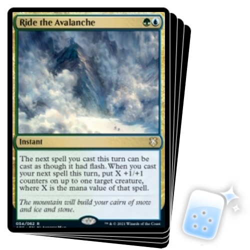 Ride The Avalanche X4 M/NM MTG Adventures In The Forgotten Realms ...