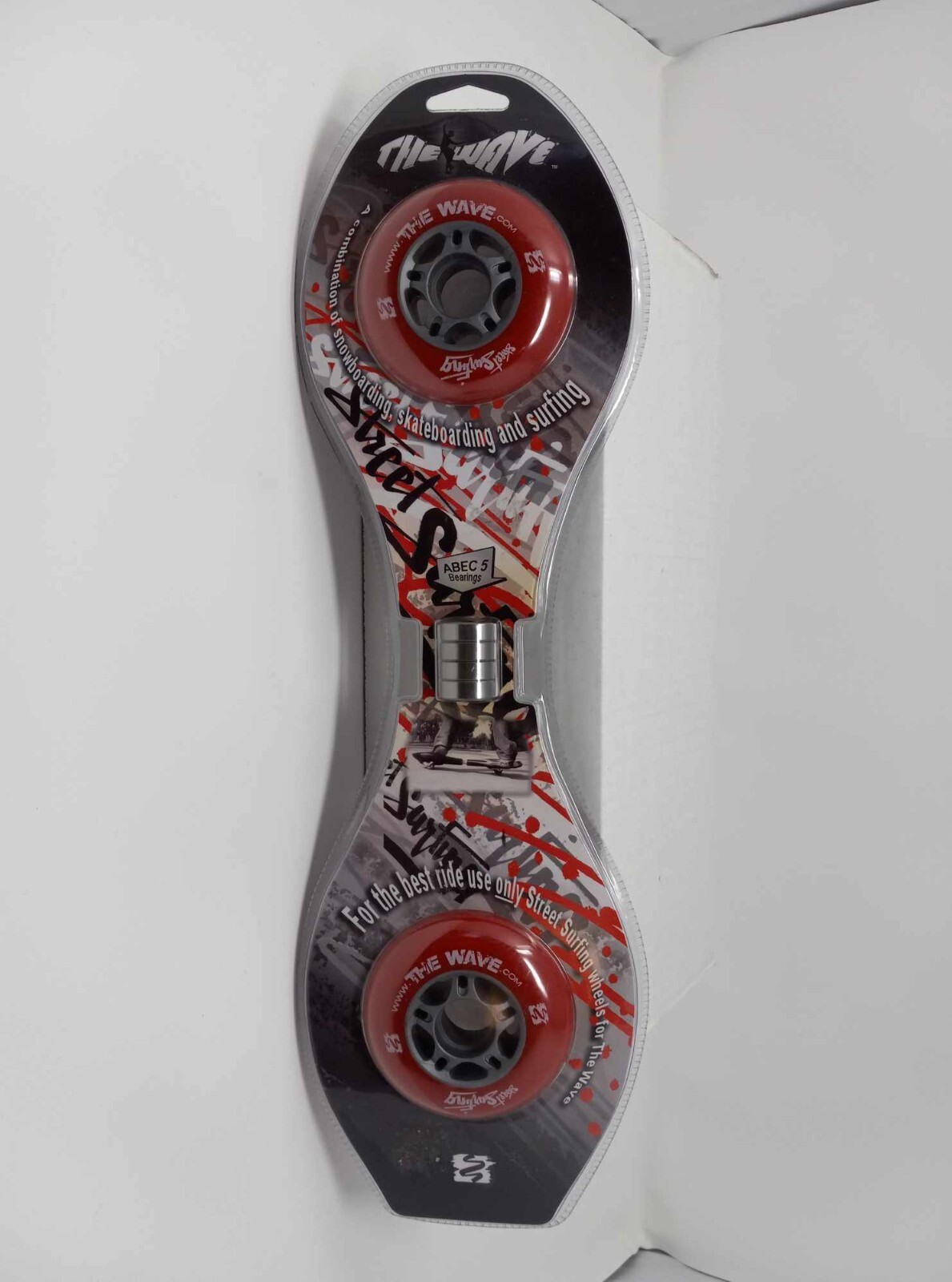 The Wave Street Surfing Replacement Wheels Wh02-r 77mm ABEC 5 Bearings ...