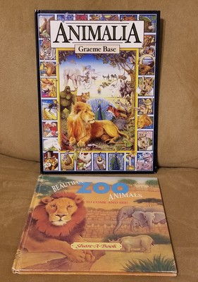 Lot 2 Animalia Graeme Base & Beautiful Zoo Animals To Come And See both ...