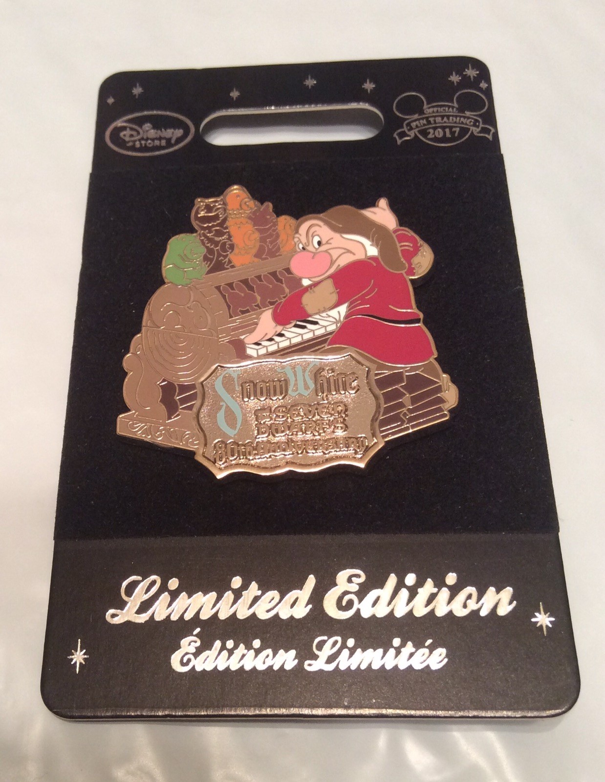 NEW Snow White & Seven Dwarfs 80th Anniversary Grumpy Pin Disney ...