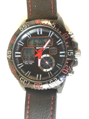 SAMOA Dual Time mens Diver Watch Rotating Basel 771 - New Batteries | eBay