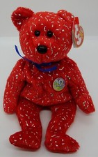 Ty Beanie Babies Decade The Red Teddy Bear Baby 2002 11th Generation ...