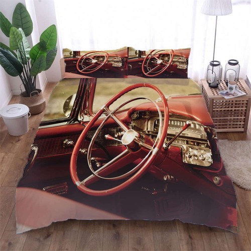 Red Wheel Turntable 3D Print Duvet Quilt Doona Covers Pillow Case ...