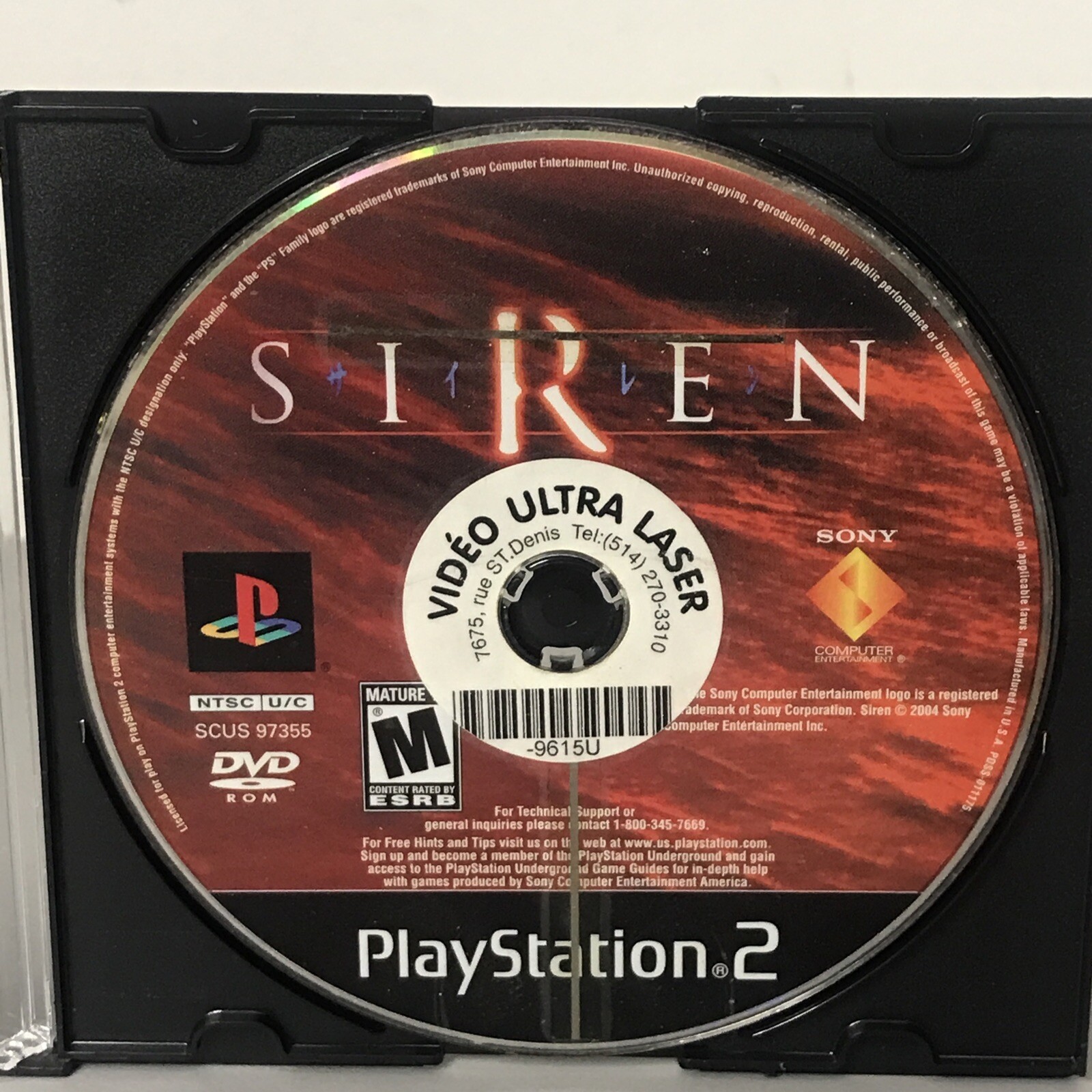 Siren (Sony PlayStation 2 PS2) *Disc Only* - Tested 711719735526 | eBay