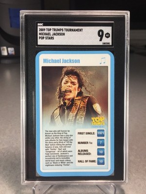 2009 Top Trumps Tournament Pop Stars Michael Jackson - SGC 9 | eBay