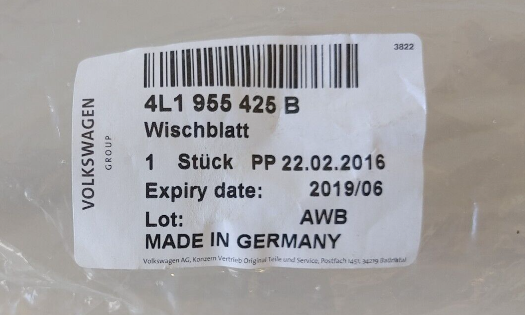 Audi 4L1955425B Genuine OEM Wiper Blade for sale online | eBay