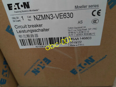1pcs EATON NZMN3-VE630 Plastic Shell Circuit Breaker | eBay