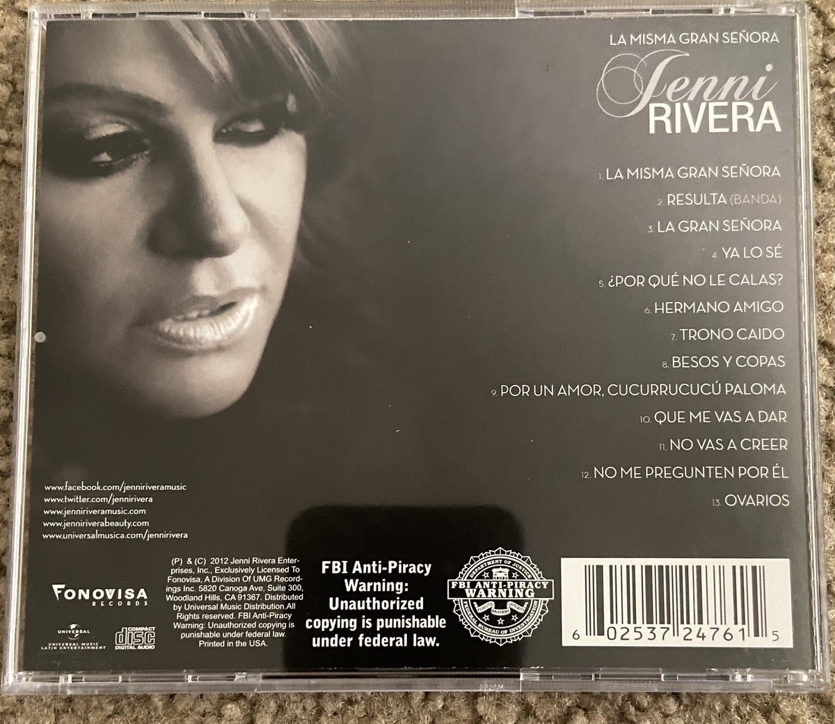 Jenni Rivera La Misma Gran Senora