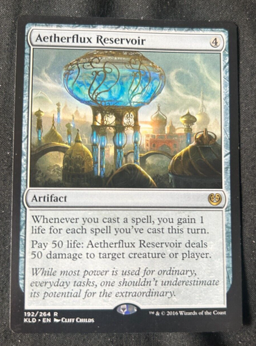 Magic the Gathering Aetherflux Reservoir Rare Artifact from Kaladesh | eBay