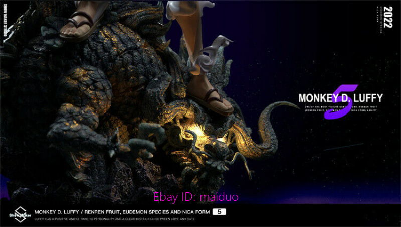 Nika Luffy Resin ShowMaker Studio One Piece Gear 5 Collectibles 50cm 1/ ...