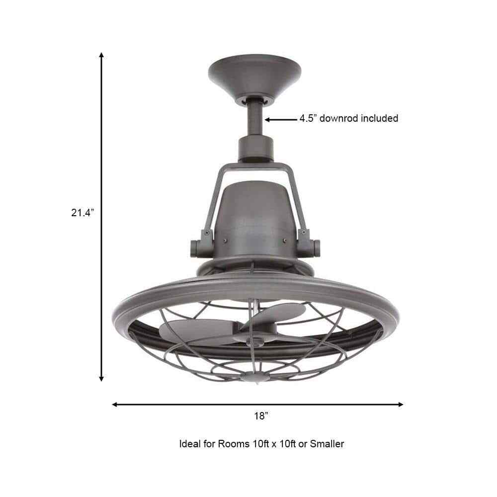 Oscillating Ceiling Fan With Light