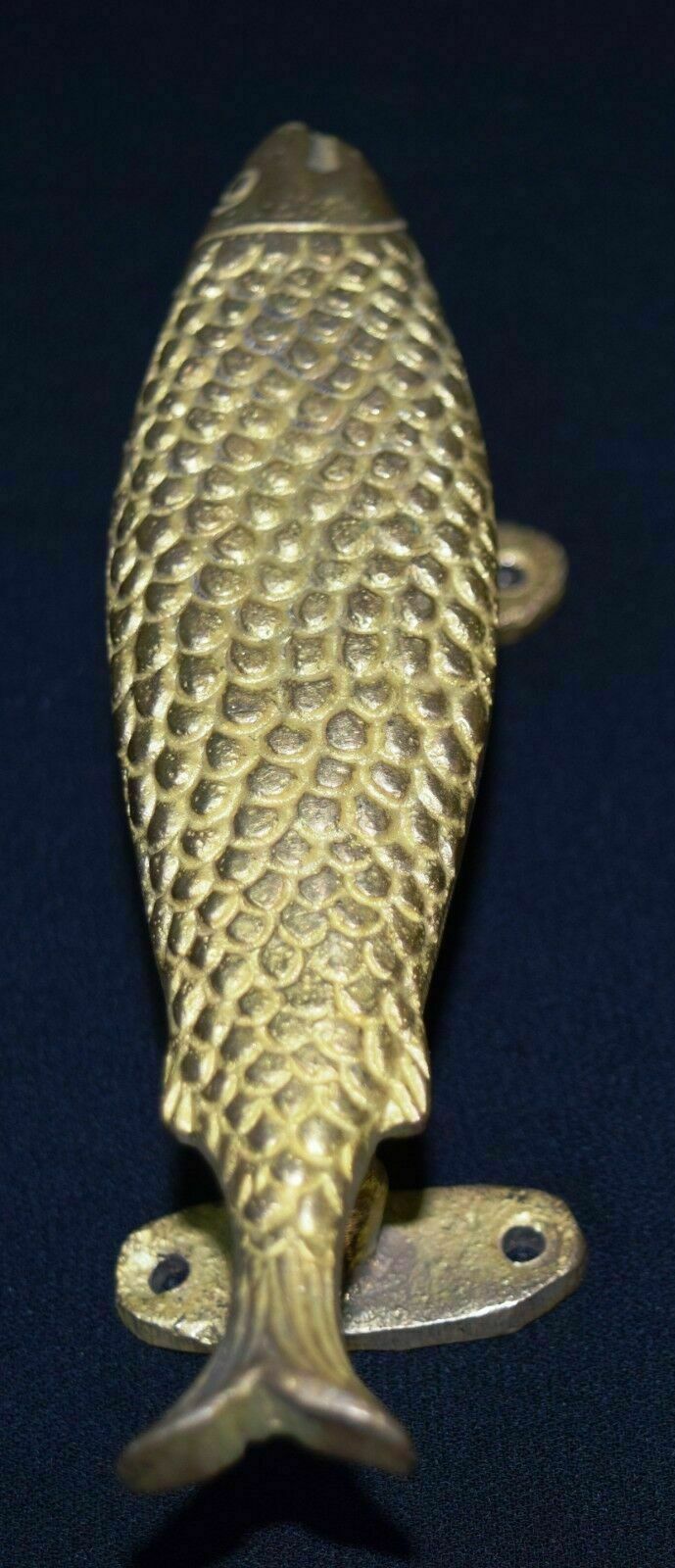 Kitchen Door Decoration Brass Handmade Golden Finish Fish Shape Door ...