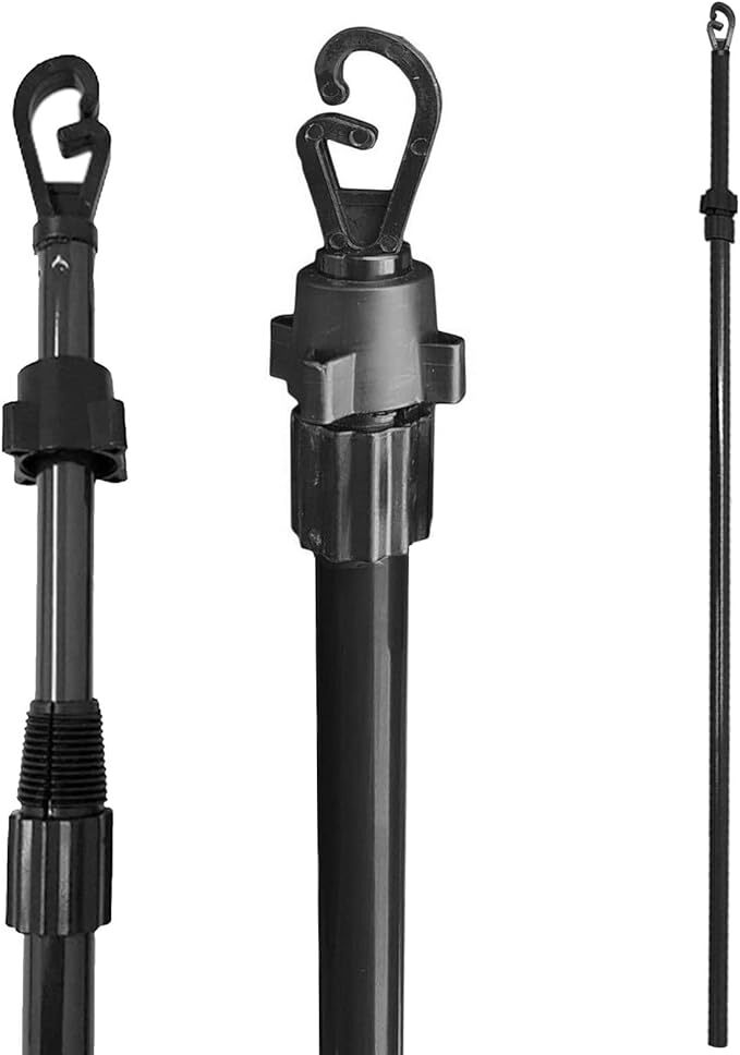 2.4m Heavy Duty Extendable Prop Washing Line Telescopic Metal ...