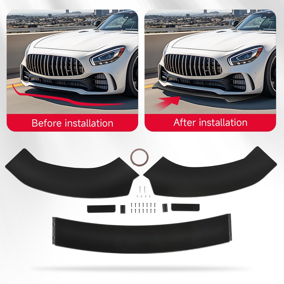 For Pontiac Firebird Trans Am Gloss Black Front Bumper Spoiler Lip ...