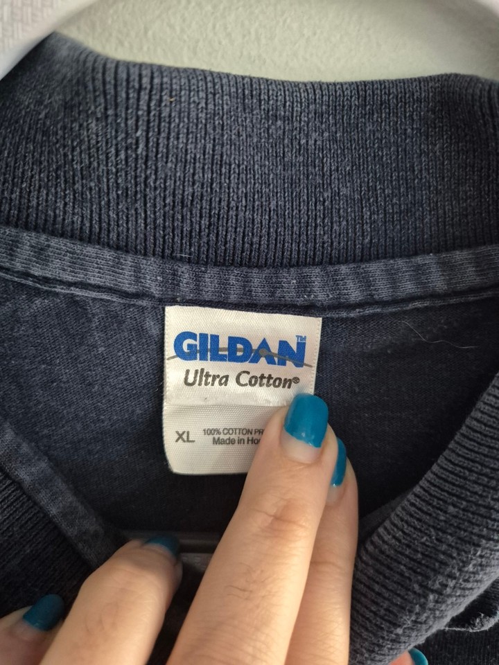 Gildan Telstra Polo Shirt XL Blue Cotton Corporate Logo | eBay Australia