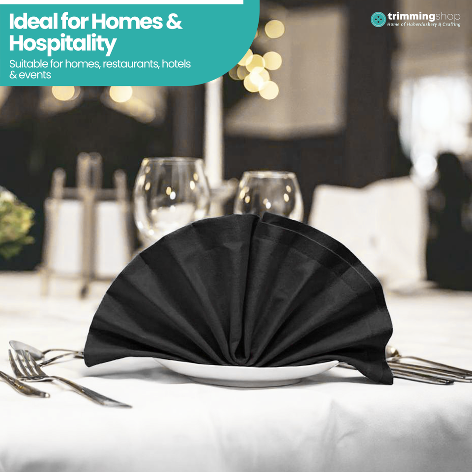 Napkins Dinner Cloth Poly Cotton Fabric Table Serviettes Hotel Wedding ...