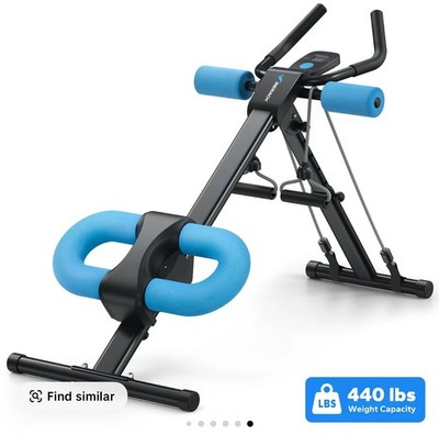 Adjustable Trainer Foldable Protection Abdominal Exercise Machine Core Exercise | eBay