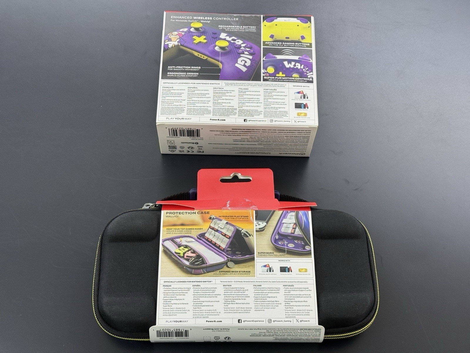 PowerA Waluigi Rechargeable Wireless Controller for Nintendo Switch ...