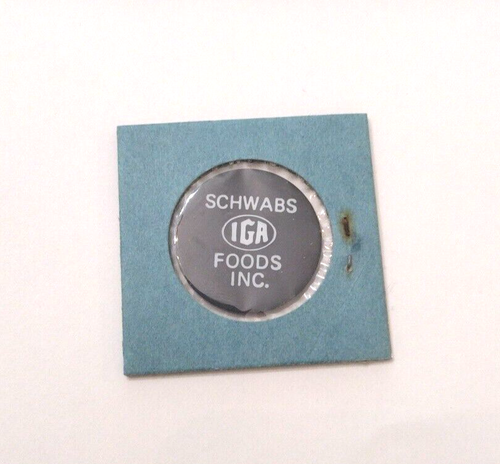 1 Cent - Black Token - Food Stamp Credit - Schwabs Foods Inc. - IGA | eBay