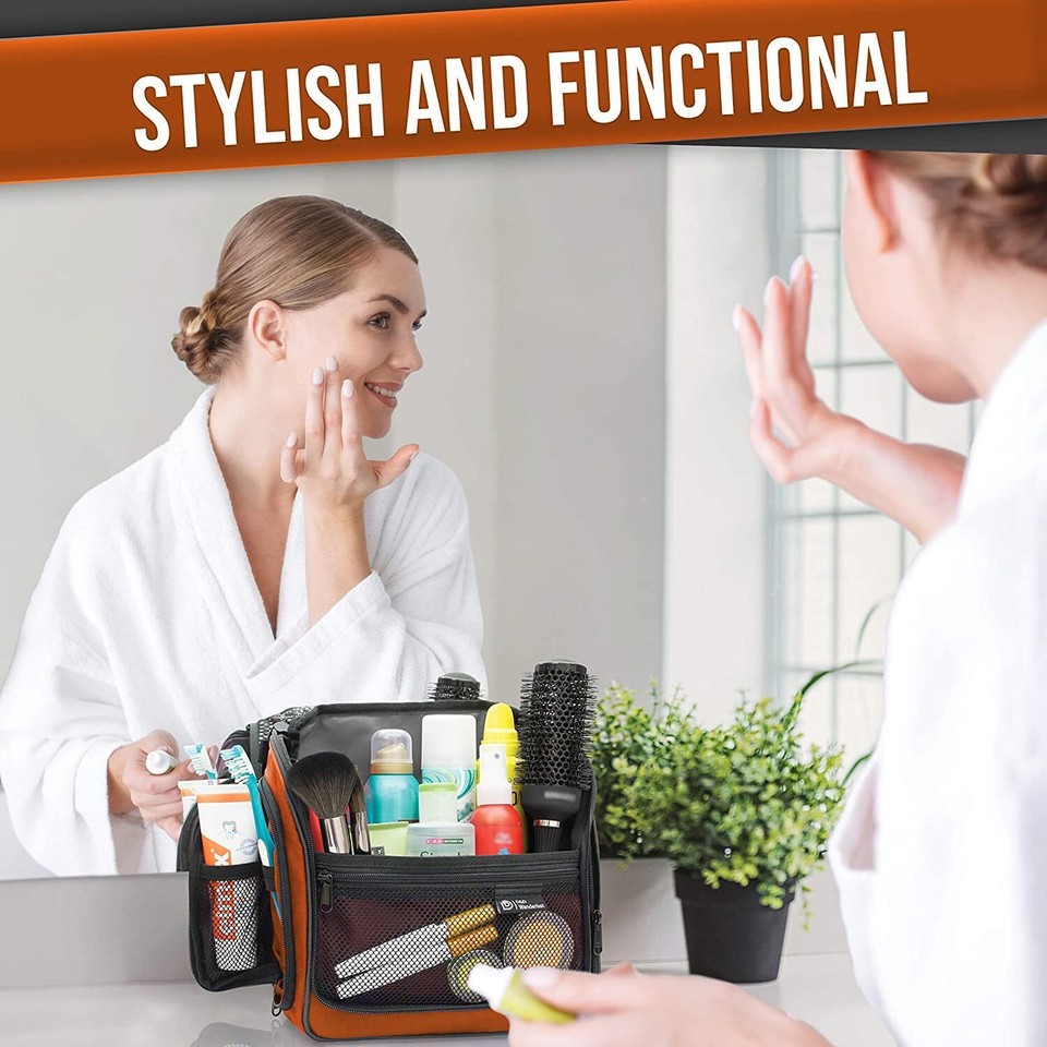 D&D Hanging Travel Toiletry Bag for Men and Women – Cosmetics Makeup ...