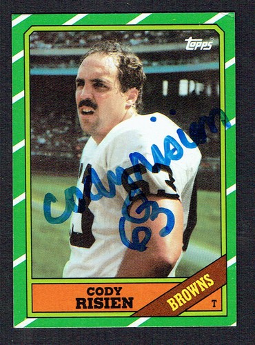 Cody Risien #193 signed autograph auto 1986 Topps Football Trading Card ...