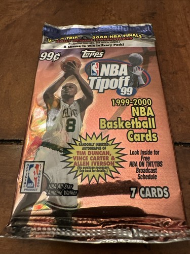 1999-2000 Topps NBA Tipoff Basketball Pack autographs Duncan, Carter ...