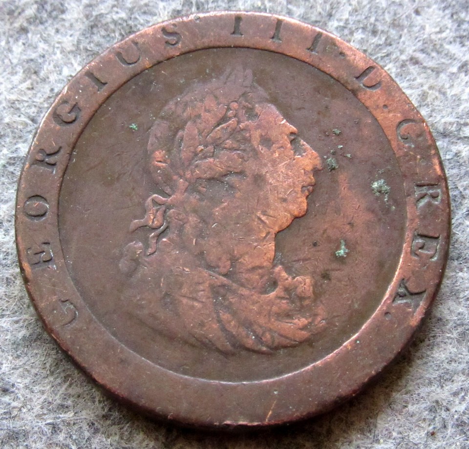 GREAT BRITAIN GEORGE III 1797 PENNY - CARTWHEEL LARGE COPPER km# 618 | eBay