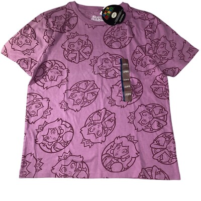 Super Mario Girl's Princess T Shirt Purple Size Large 10/12 Brand New ...
