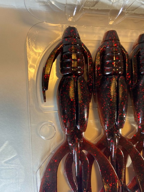 Keitech Custom Worms Crazy Flapper 2.8" #408 Electric June Bug 8 Tails ...
