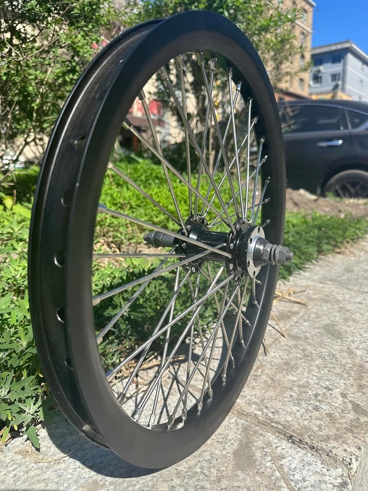 CDHPOWER 20" Rear Bike Wheel Rim 10G Heavy Duty Double Wall 36 Spoke ...