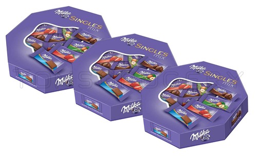 3 x Milka Singles Assorted Mix Mini Chocolate Bars 138g 4.9oz | eBay