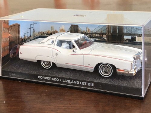 James Bond 007 car Corvorado Live and Let Die 1:43 scale inc magazine ...