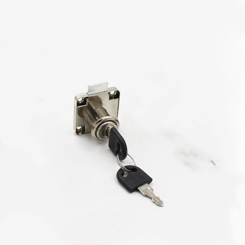 Tool Box File Cabinet Desk Drawer Cylinder Cam Lock with 2 Keys Silver ...