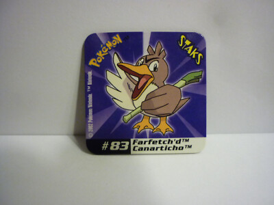 Staks Magnet Aimant Pokémon Nintendo 2002 N° 83 CANARTICHO | eBay