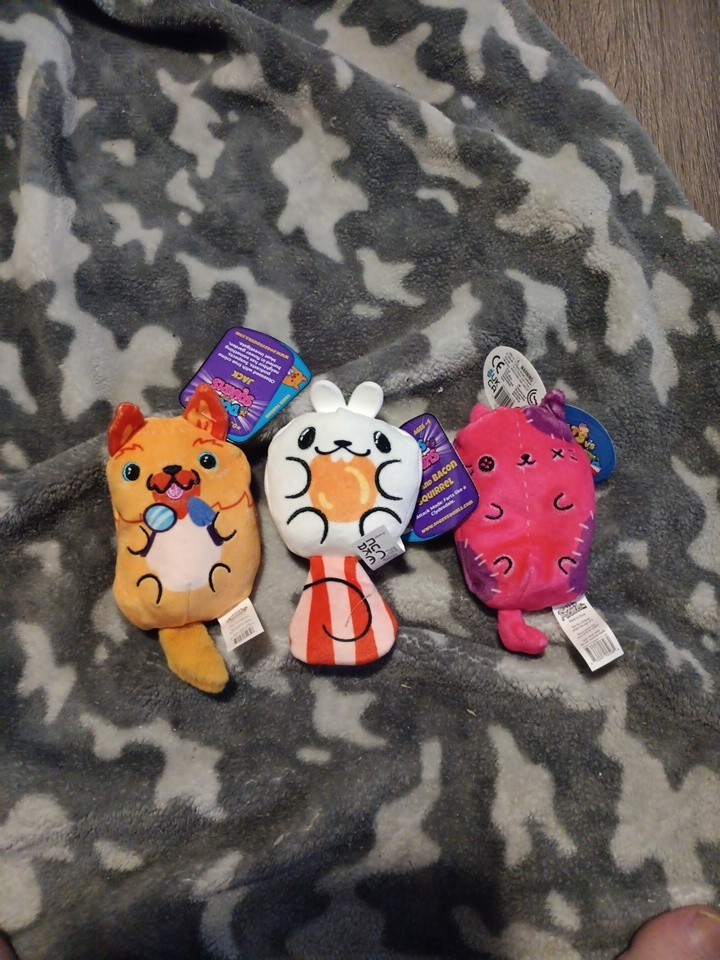 Dogs Vs Squirrels Jack, Patches and Bacon Squirrel Plush Bundle | eBay