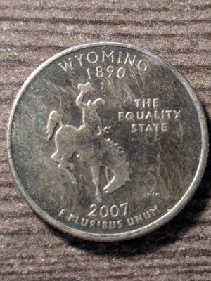 2007-D Wyoming State Quarter Improperly Annealed Planchet | eBay