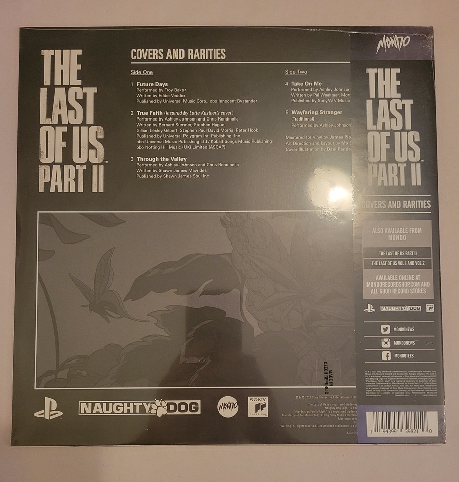 The Last of US Part II: Covers and Rarities Vinyl Mondo Colored New ...