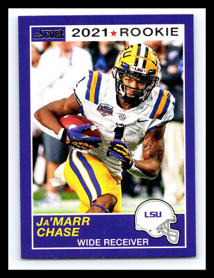 🏈 JAMARR CHASE 2021 PANINI SCORE ROOKIE RC # 62 | eBay
