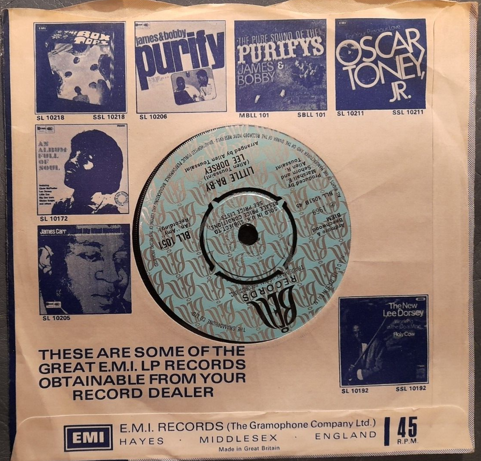 45 LEE DORSEY I'm Gonna Sit Right Down And Write Myself A Letter BELL ...